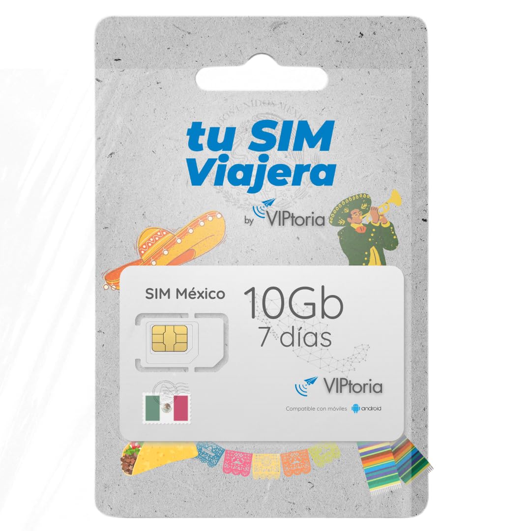 VIPtoria – SIM Card for Travelers – MEXICO – 10 GB x 7 days – BigaMart