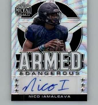 Amazon.com: 2022 Leaf Metal Draft Autograph #AD-NI1 Nico Iamaleava RC ...