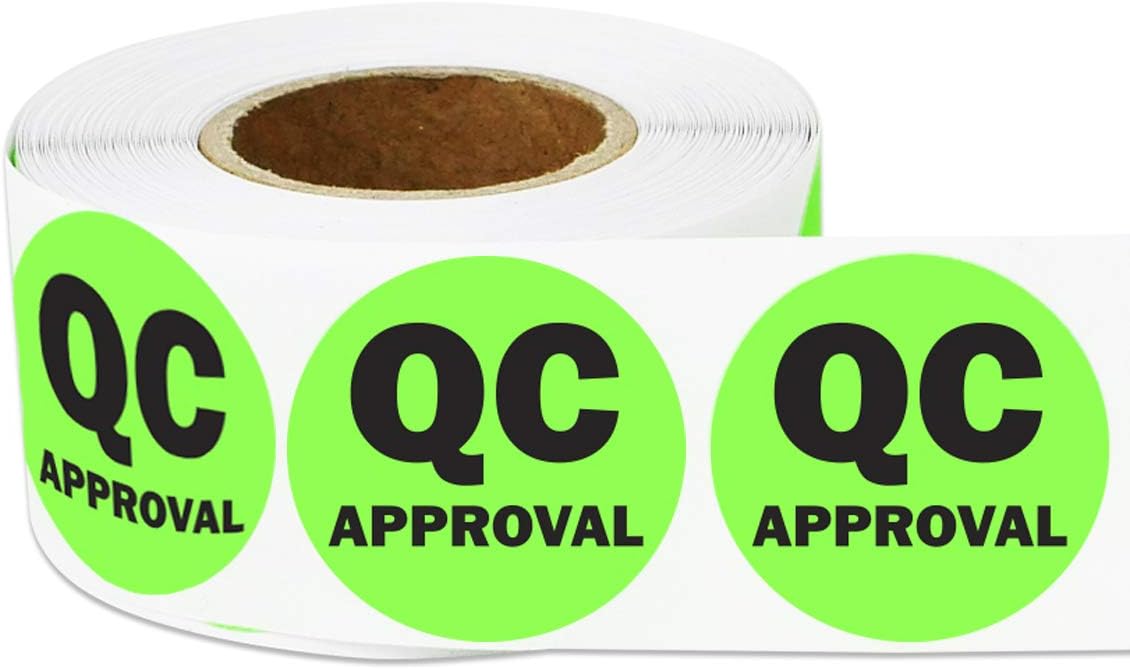 Amazon.com : Quality Control Approval Stickers, QC Tester Labels on ...
