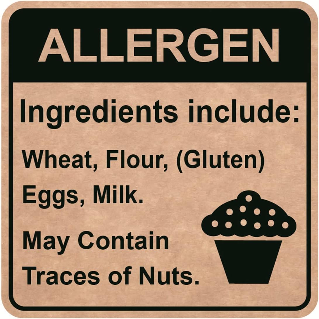 Amazon.com: Allergy Warning Sticker,1.5inch 300pcs Round Pink Allergy ...