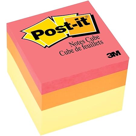 Amazon.com : Post-it Notes, 2x2 in, 2 Cubes, America's #1 Favorite ...