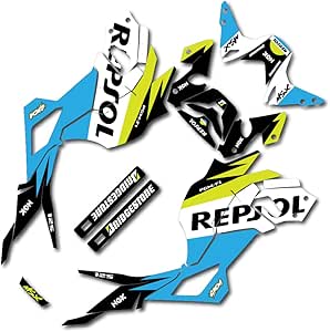 Amazon.com: Blue Green Repsol Graphics Fits Honda GROM 17-20 MSX125 ...