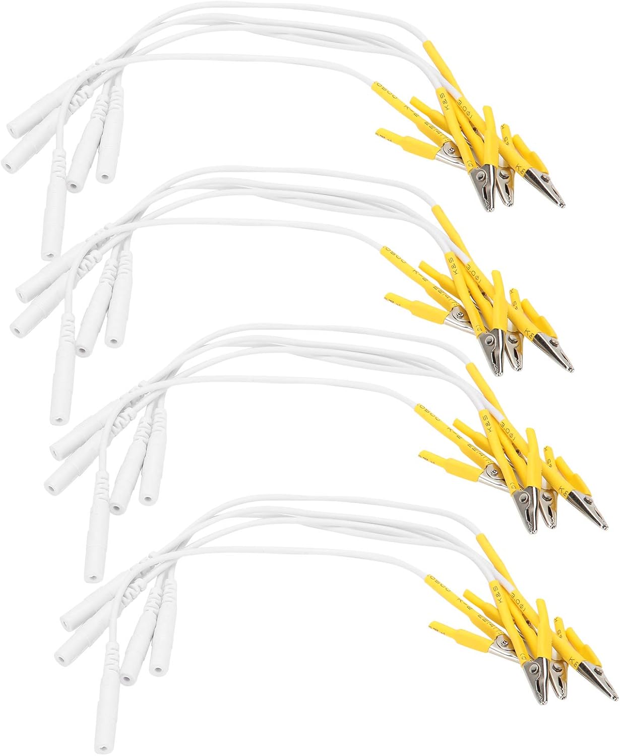 Tens Machine Crocodile Clips, 20Pcs Bag Clip Electrode Lea d Wires ...