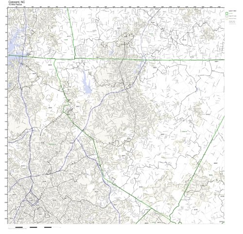 Amazon.com: Concord, NC ZIP Code Map Not Laminated : Office Products
