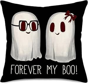 Amazon.com: Fukeen Halloween Couple Boo Pillow Covers 24x24 Inch ...