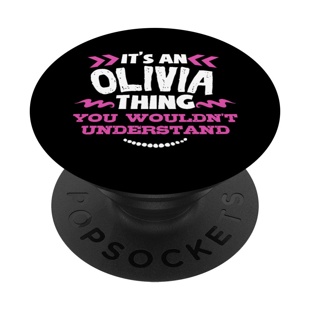 Amazon.com: OLIVIA Pop Socket Custom Name Girls Birthday Gift ...
