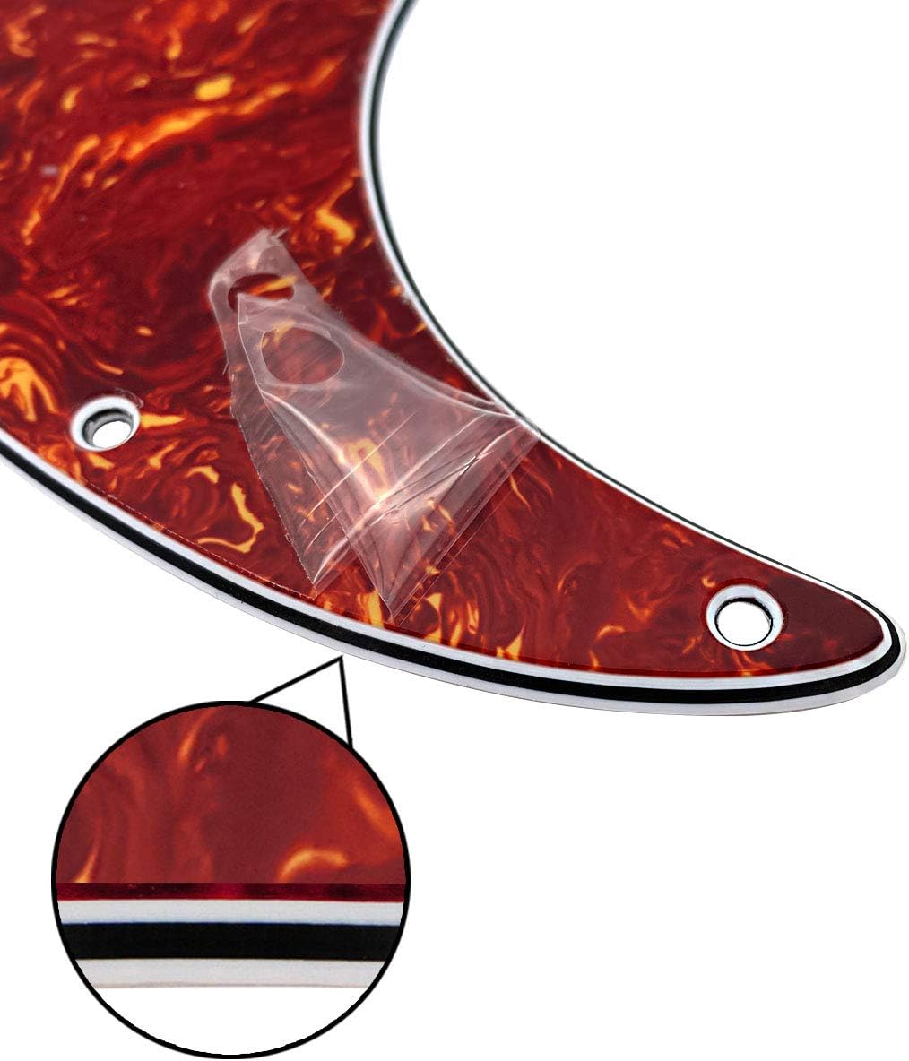 IKN 13 Hole Modern Style Standard P Bass Pickguard 4Ply Scratch Plate ...
