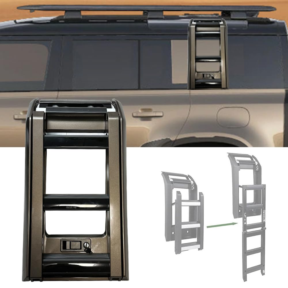 Buy Foldable Liftable Ladder Protective Frame Side Roof Rack Access ...