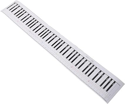 Amazon.com: 88 Key Piano Keyboard Exercise Paper Piano Key Practice ...