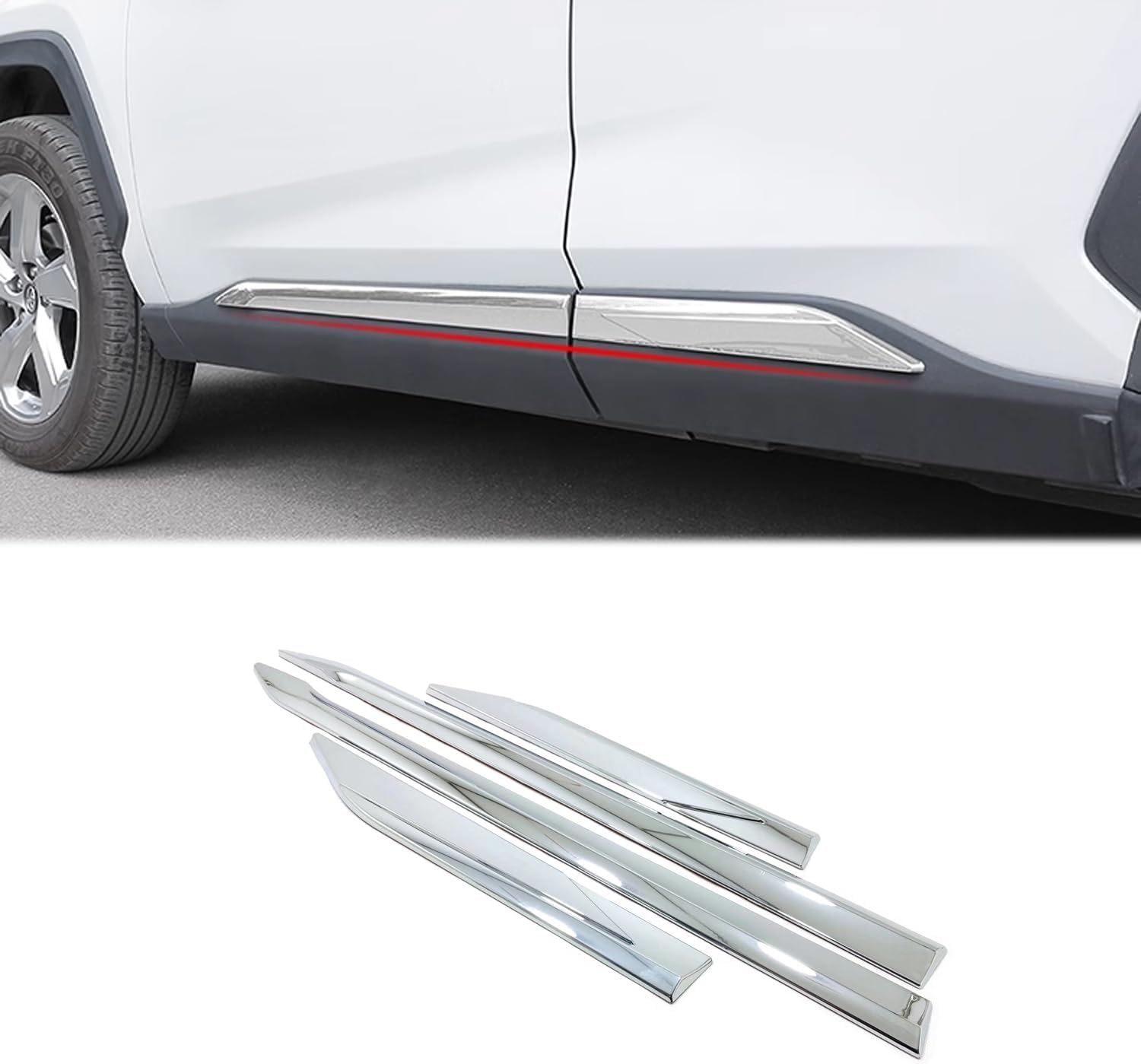 Amazon.com: Hyorabyn Car Accessories for Toyota RAV4 2019～2024 Door ...