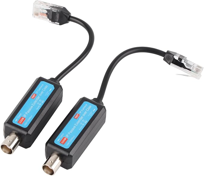 Amazon.com: Coax Cable to Ethernet Adapter,1Pair 10/100Mbps 1CH Passive ...