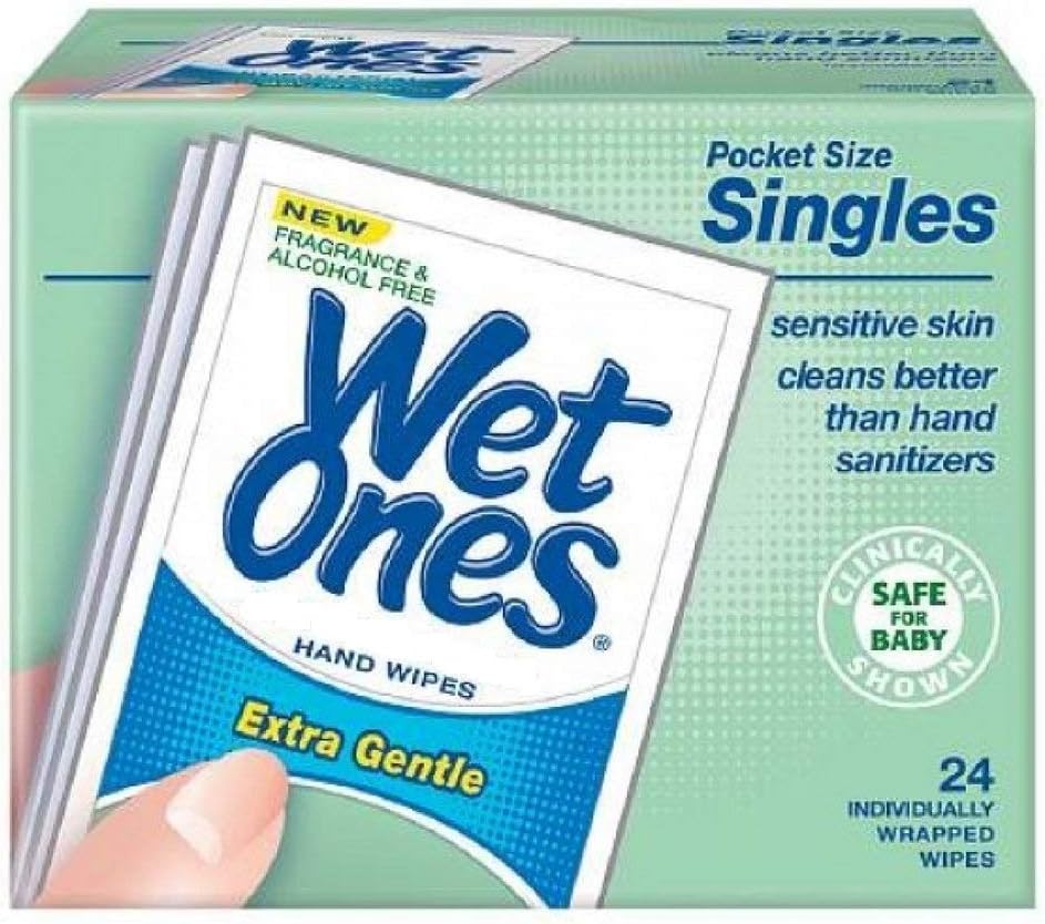 Amazon.com: Wet Ones Antibacterial Hand Wipes Singles, Fresh Scent ...
