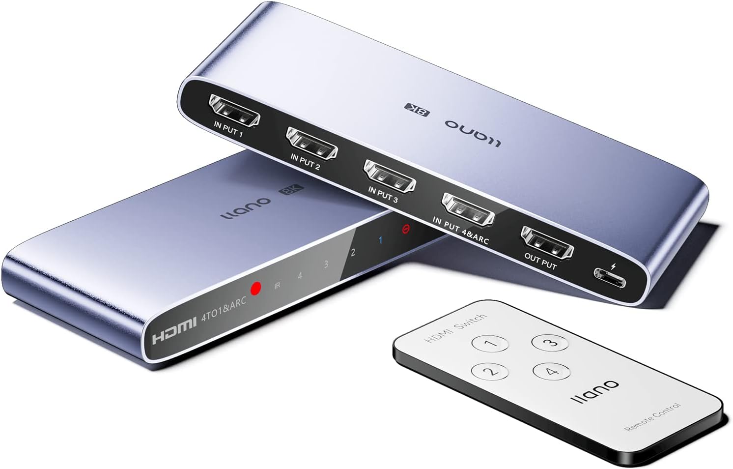 HDMI 2.1 Switch Automatic Switch, llano HDMI Auto Switcher 4K@120Hz 8K ...