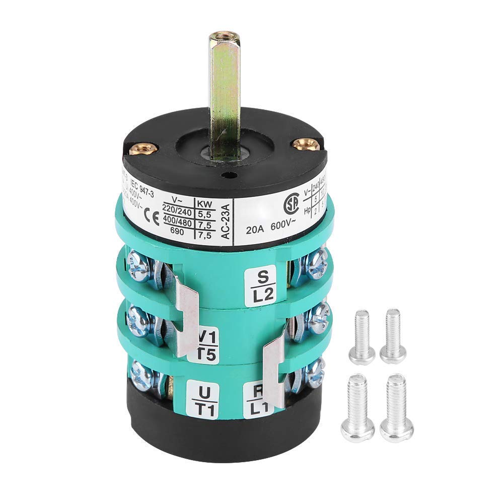 KIMISS 20A Forward Reverse Switch for Tire Changer Machine, 220V/380V ...