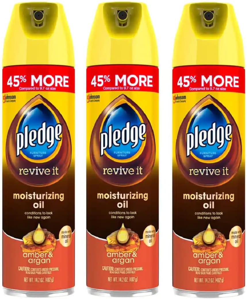 Amazon.com: Pledge 301168 Furniture Polish, White : Health & Household