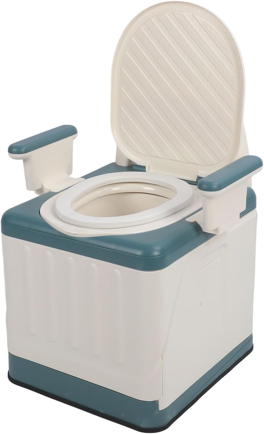 Portable Toilet, Odor Proof Foldable Bedside Commode Chair with ...