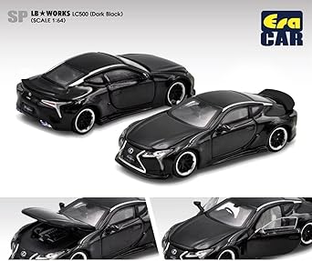 Amazon.co.jp: エラカー 1/64 リバティーウォーク レクサス LC500 ブラック Era Car LEXUS LB ...