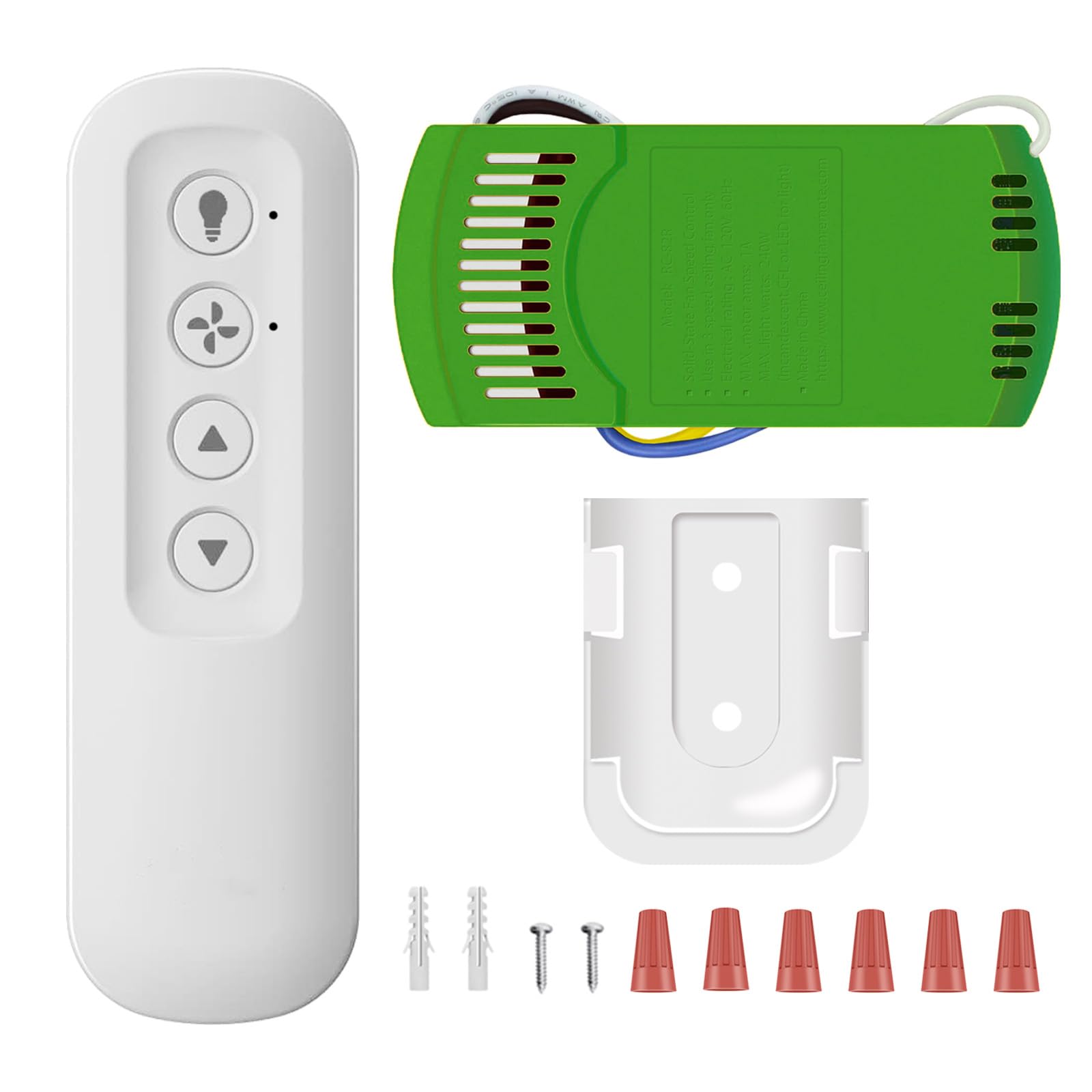 Amazon.com: Universal Ceiling Fan Remote Control Kit with Light Dimmer ...