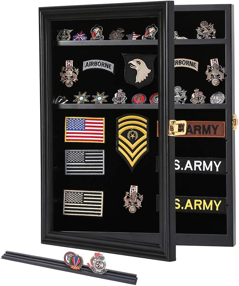Amazon.com: PiaoHao Medals Display Case Wall Frame for Collector ...