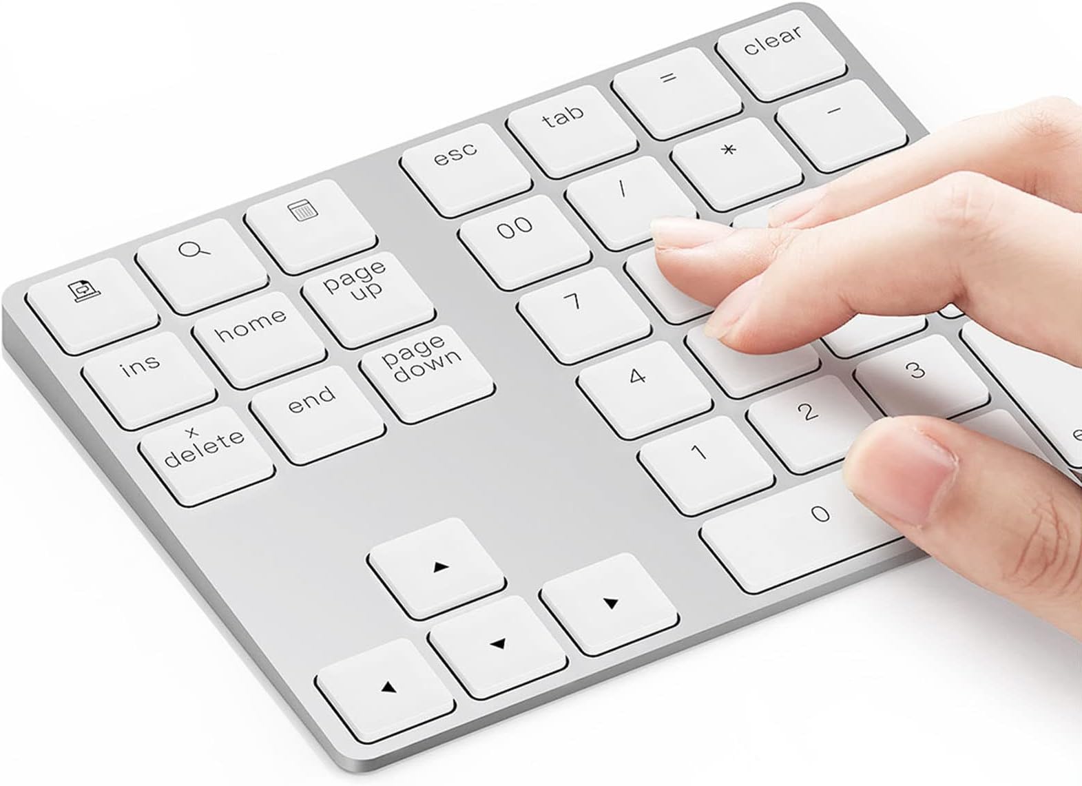 Amazon.com: Lekvey Bluetooth Number Pad, Aluminum Rechargeable Wireless ...