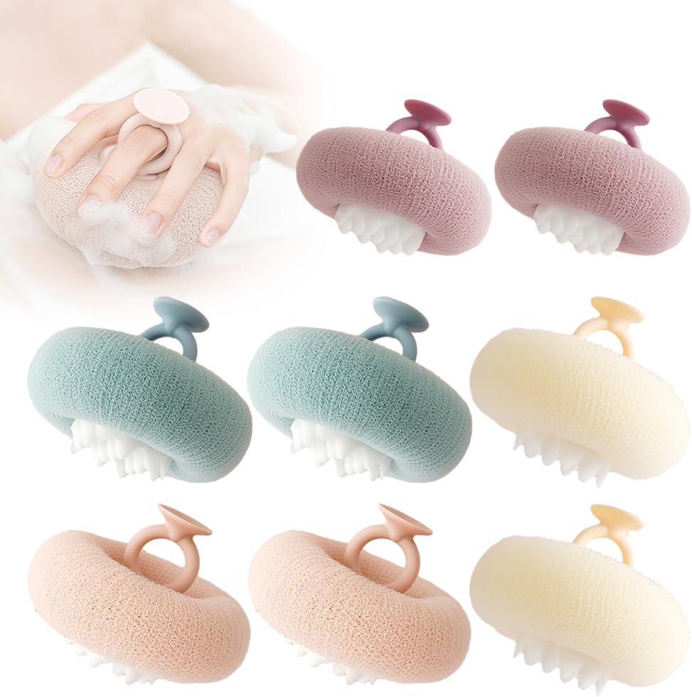 Amazon.com: Super Soft Sunflower Suction Cup Bath Ball, 2024 Upgraded 2 ...
