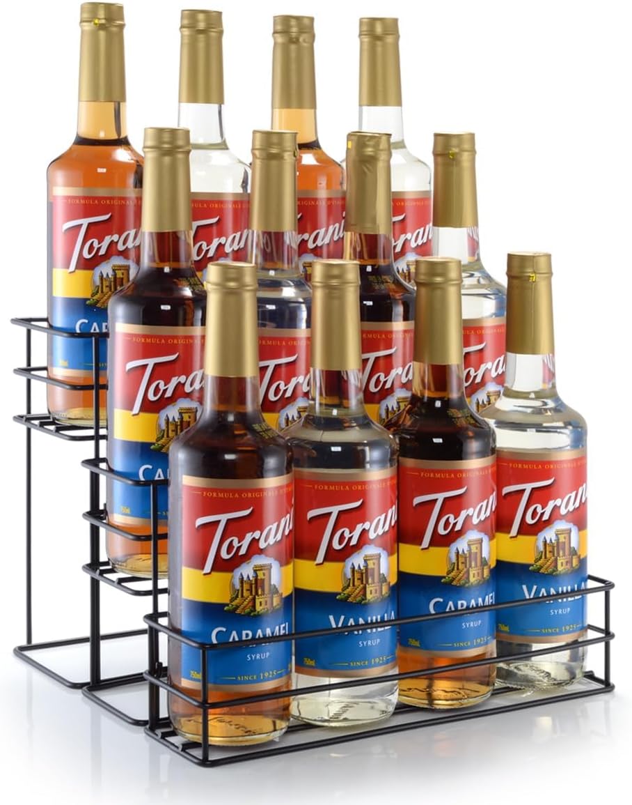 Amazon.com: OCPO HOME Coffee Syrup Organizer Rack, 3-Tier Syrup Bottle ...