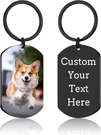 Amazon.com: Snoweets Customized Pets Keychain with picture ...