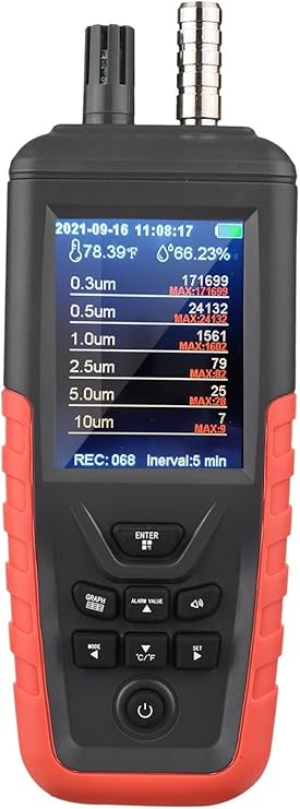Amazon.com: Air Quality Monitor TC-8200 Dust Particle Counter PM2.5 ...