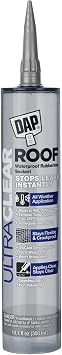 Amazon.com: DAP Ultra Clear Roof Waterproof Rubberized Sealant, Crystal ...