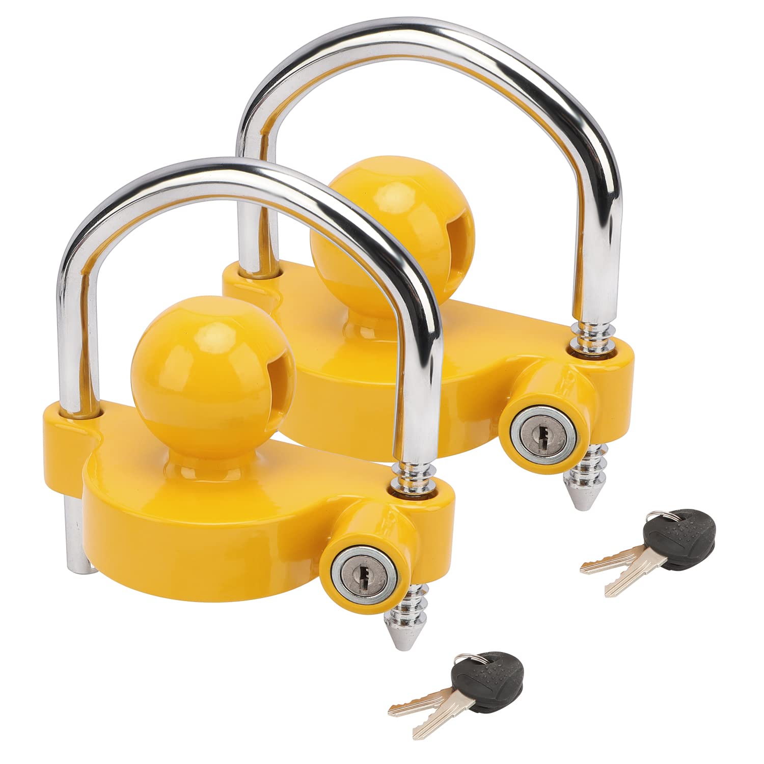 Amazon.com: METOWARE Keyed Alike Trailer Coupler Lock Universal ...