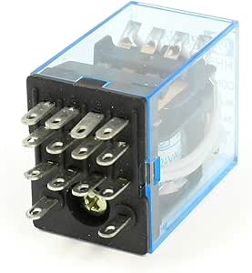 uxcell HH54P AC 24V Coil 4PDT 14-Pin 14P Electromagnetic Power Relay - Electrical Outlet ...