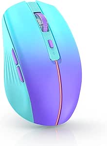 RAPIQUE Bluetooth Wireless Mouse, Rechargeable Slient Multi-Device ...