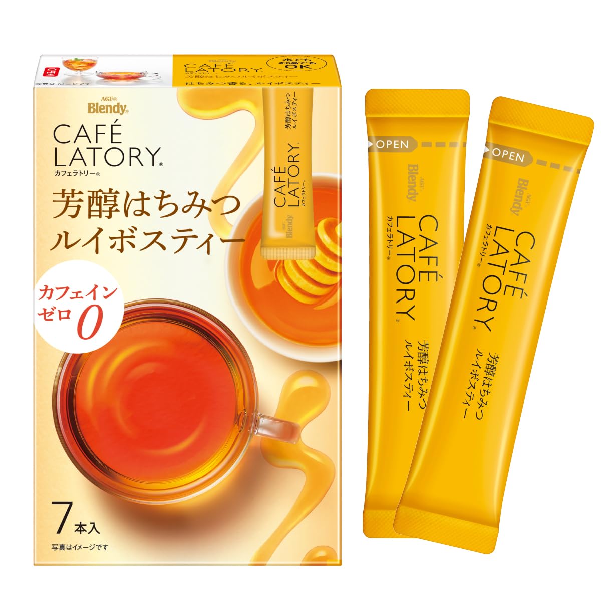 Amazon | AGF ブレンディ カフェラトリー スティック 芳醇はちみつルイボスティー 7本×6箱 【 はちみつ紅茶 】【 紅茶 スティック 】【 ノンカフェイン 】 | AGF ...