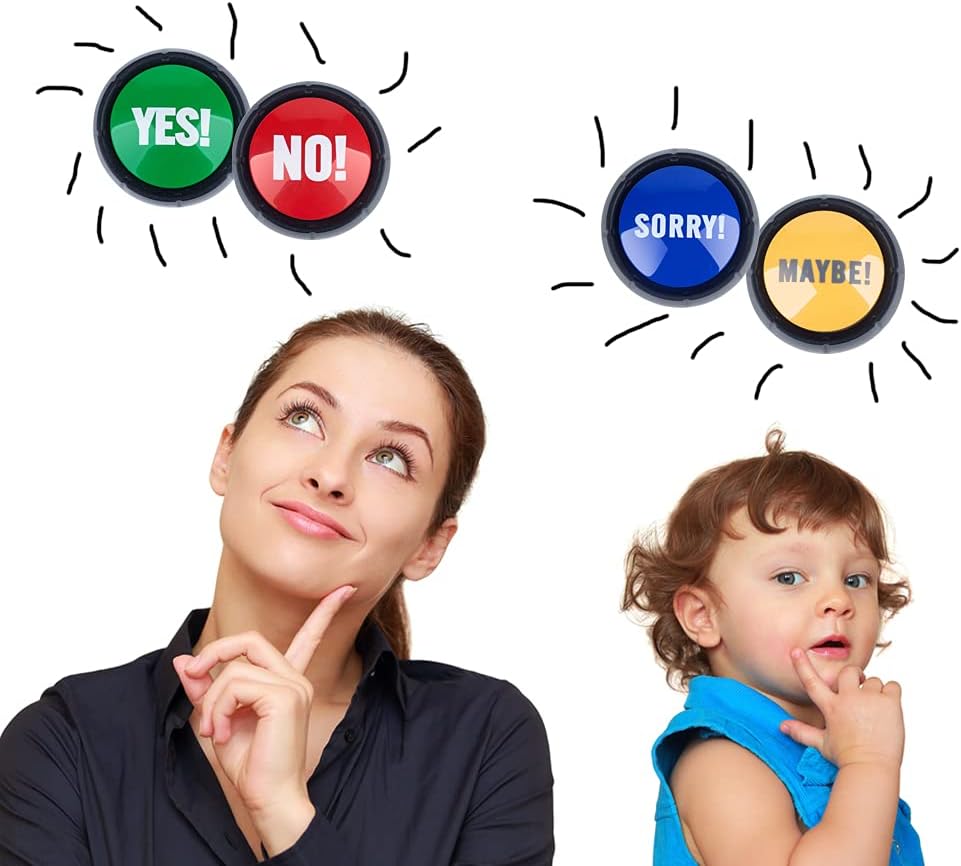 Buy MyMealivos Set of 4 , The NO, YES, Sorry and Maybe Buttons Online ...