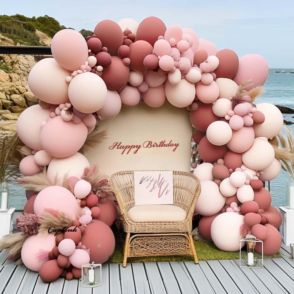 Amazon.com: Dusty Pink Balloon Arch - DOUBLE STUFFED Blush Pink ...