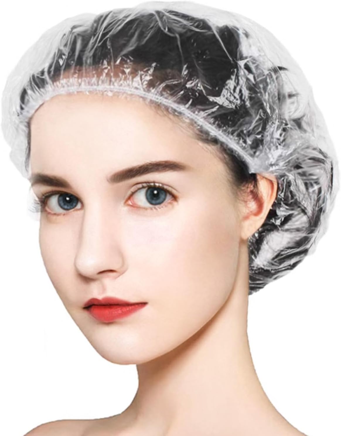 Amazon.com : 100PCS Disposable Shower Caps-Shower Caps Plastic, Shower ...