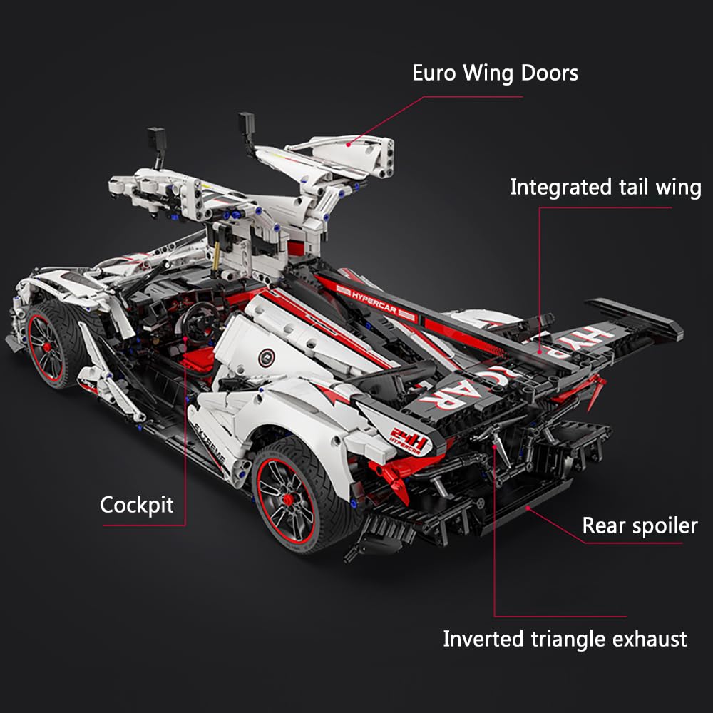 MISINI Apollo IE Super Car Building Kit,4449/pcs MOC Building Blocks ...