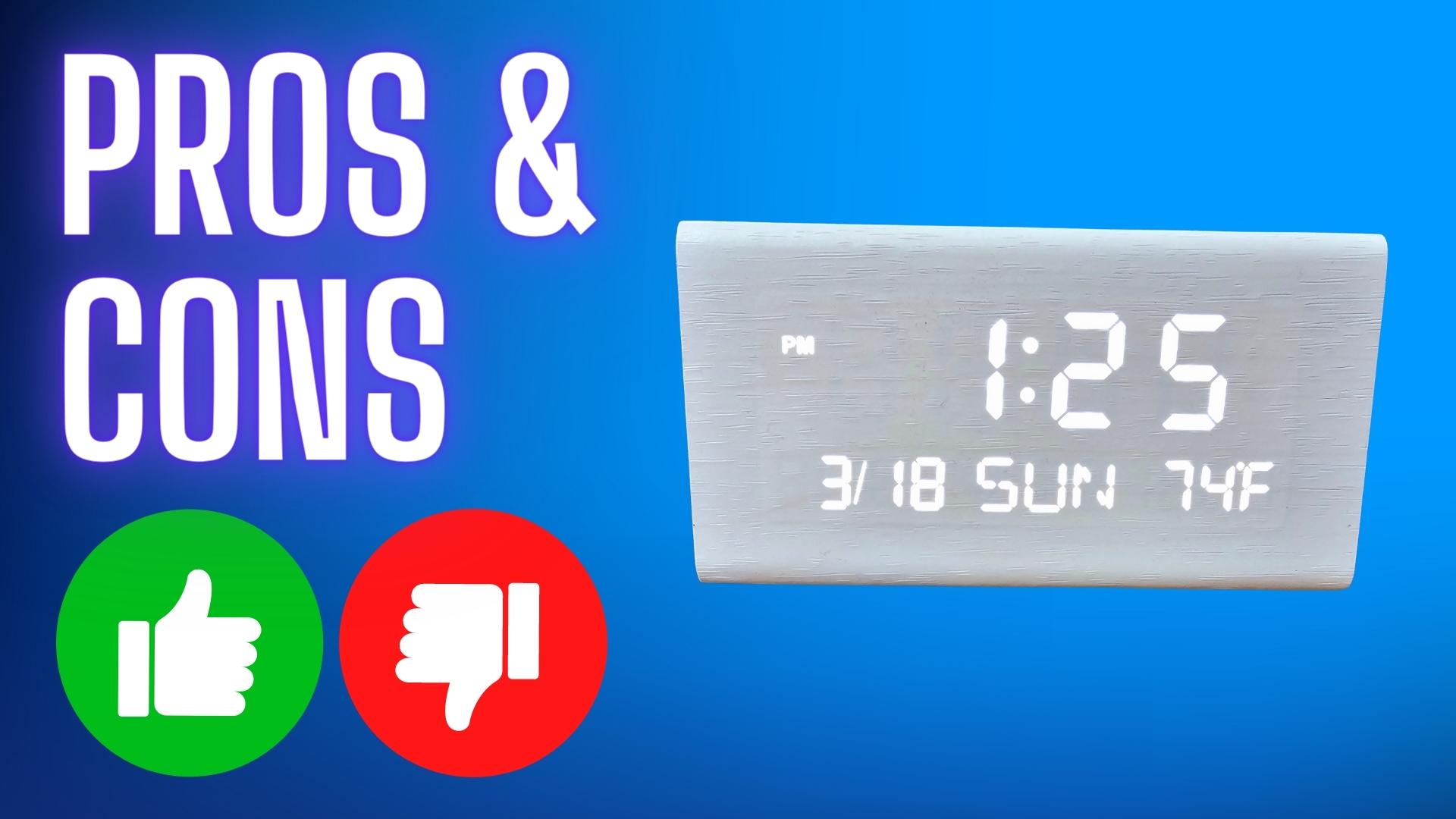 Watch Review& Kogonee Wooden Digital Alarm Clock on Amazon Live