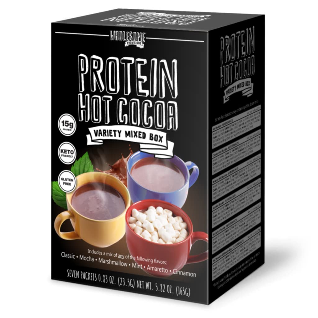 Amazon.com : Protein Hot Chocolate, 15g Protein, Variety Pack, Keto Hot ...