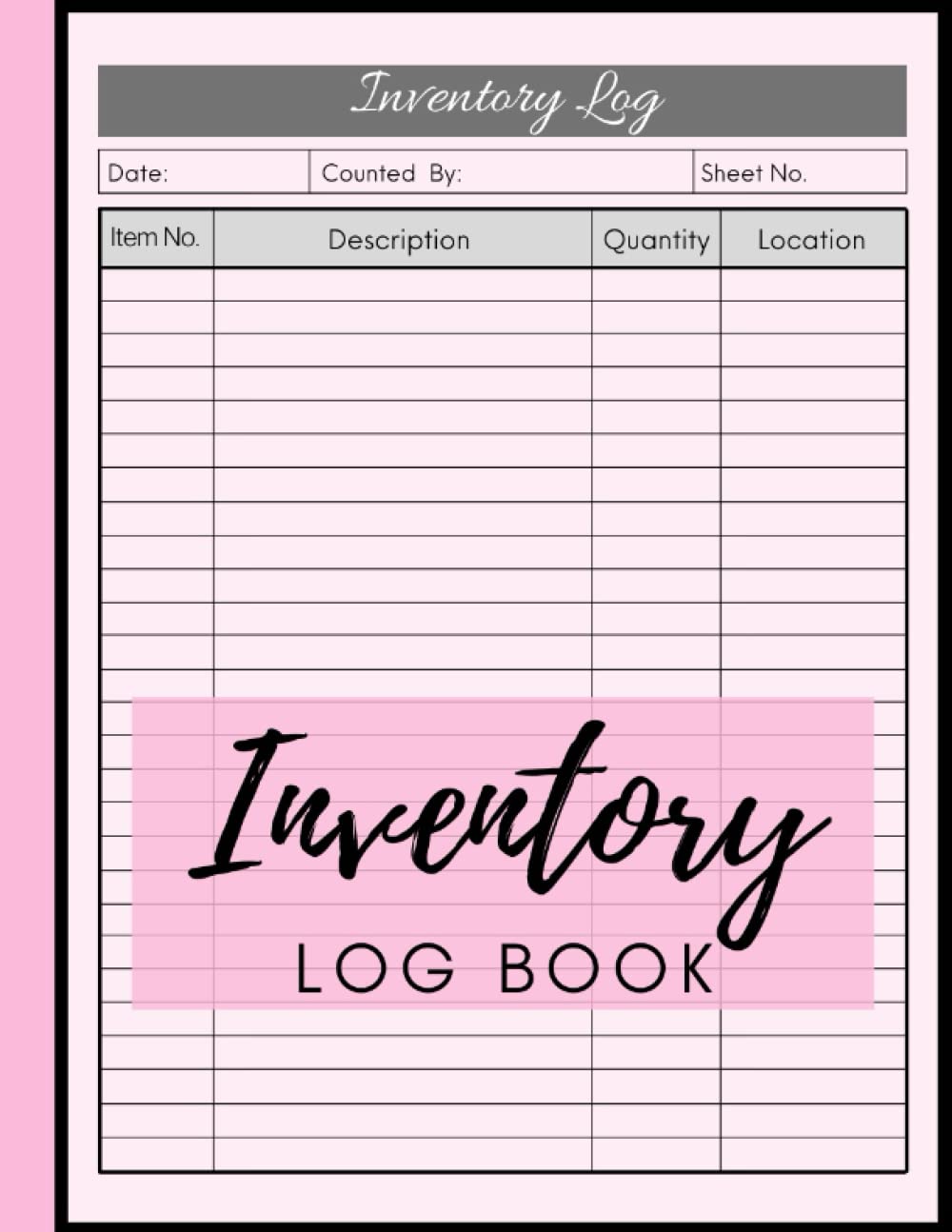 Amazon.com: Inventory Log Book: Large Simple Inventory Tracking For ...