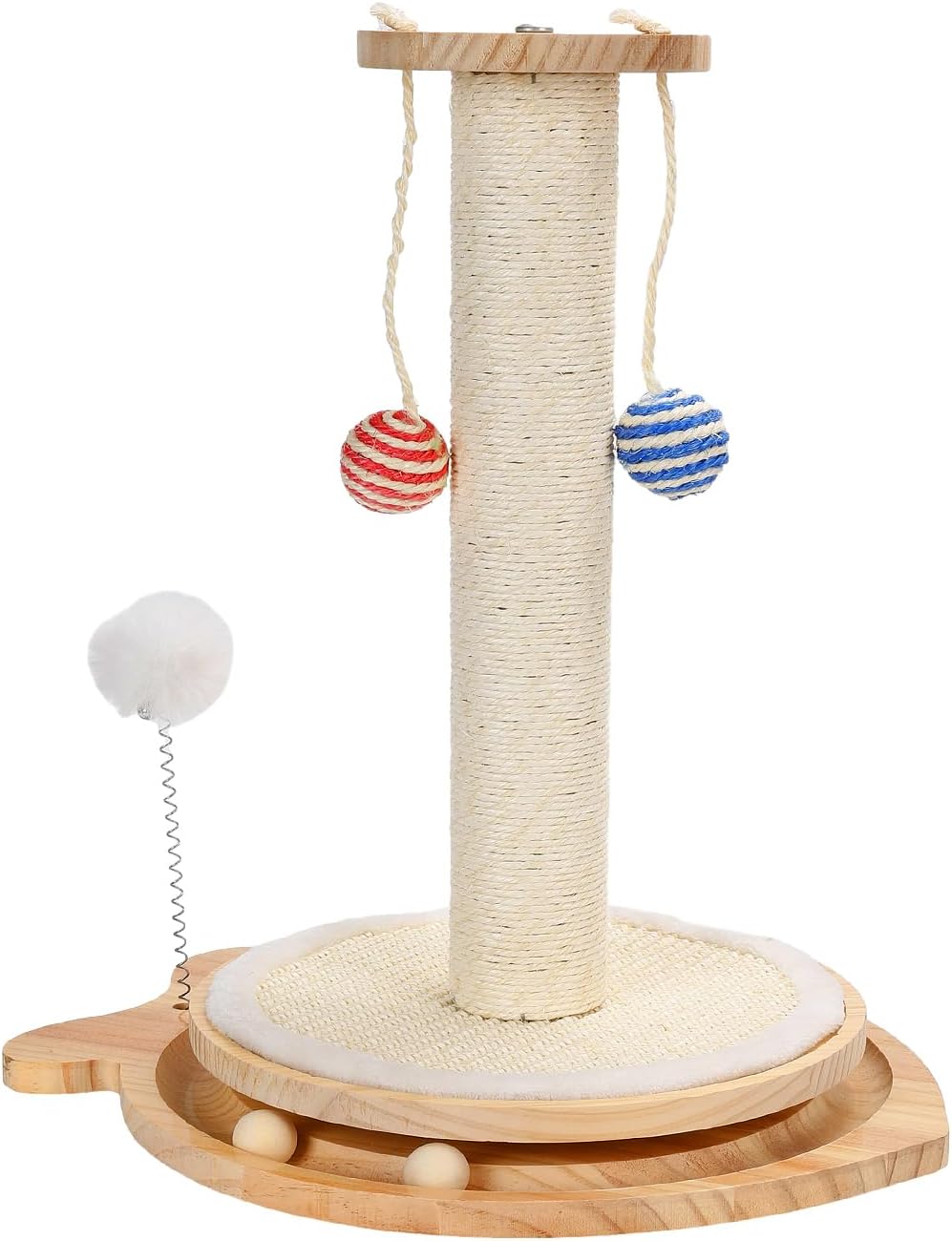 Amazon.com : PetnFam Cat Scratching Post,Cat Scratcher,5in1 Sturdy Fish ...