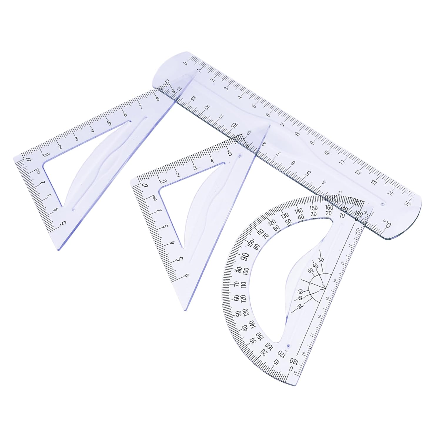 Amazon.com: DIYEAH 1 Set Soft Ruler Math Geometry Tool Square Ruler ...