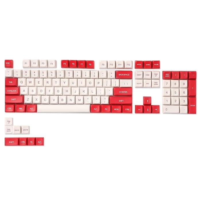 Buy LTC LavaCaps PBT Double Shot 112-Key Keycaps Set, KDA Profile for ...