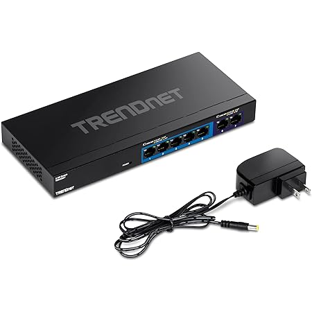 Amazon.com: TRENDnet 7-Port Multi-Gig Switch, 5 x 1G RJ-45 Base-T Ports ...