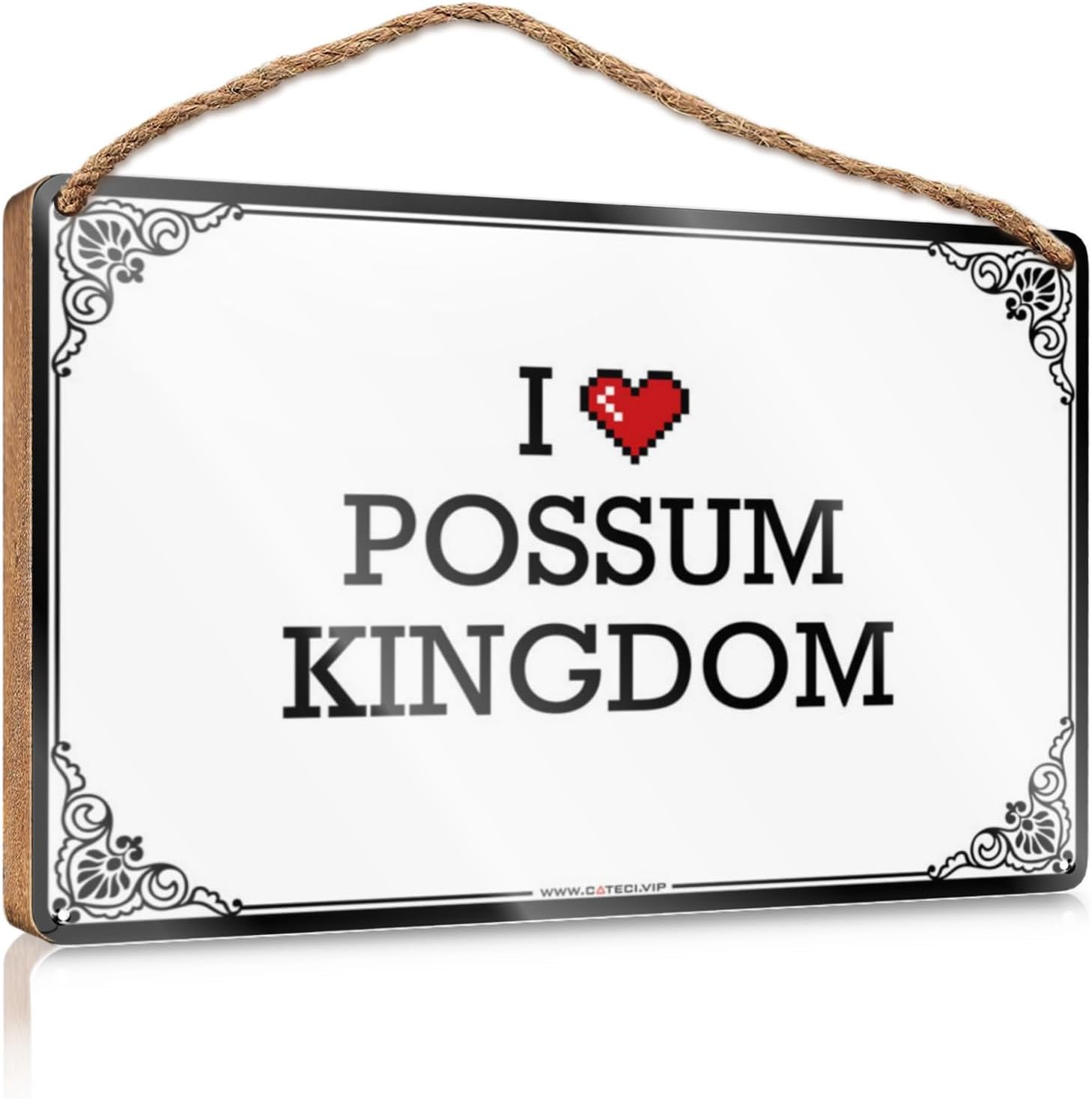 Amazon.com : Wall Hanging Wood Sign I Love Possum Kingdom Wooden Sign ...