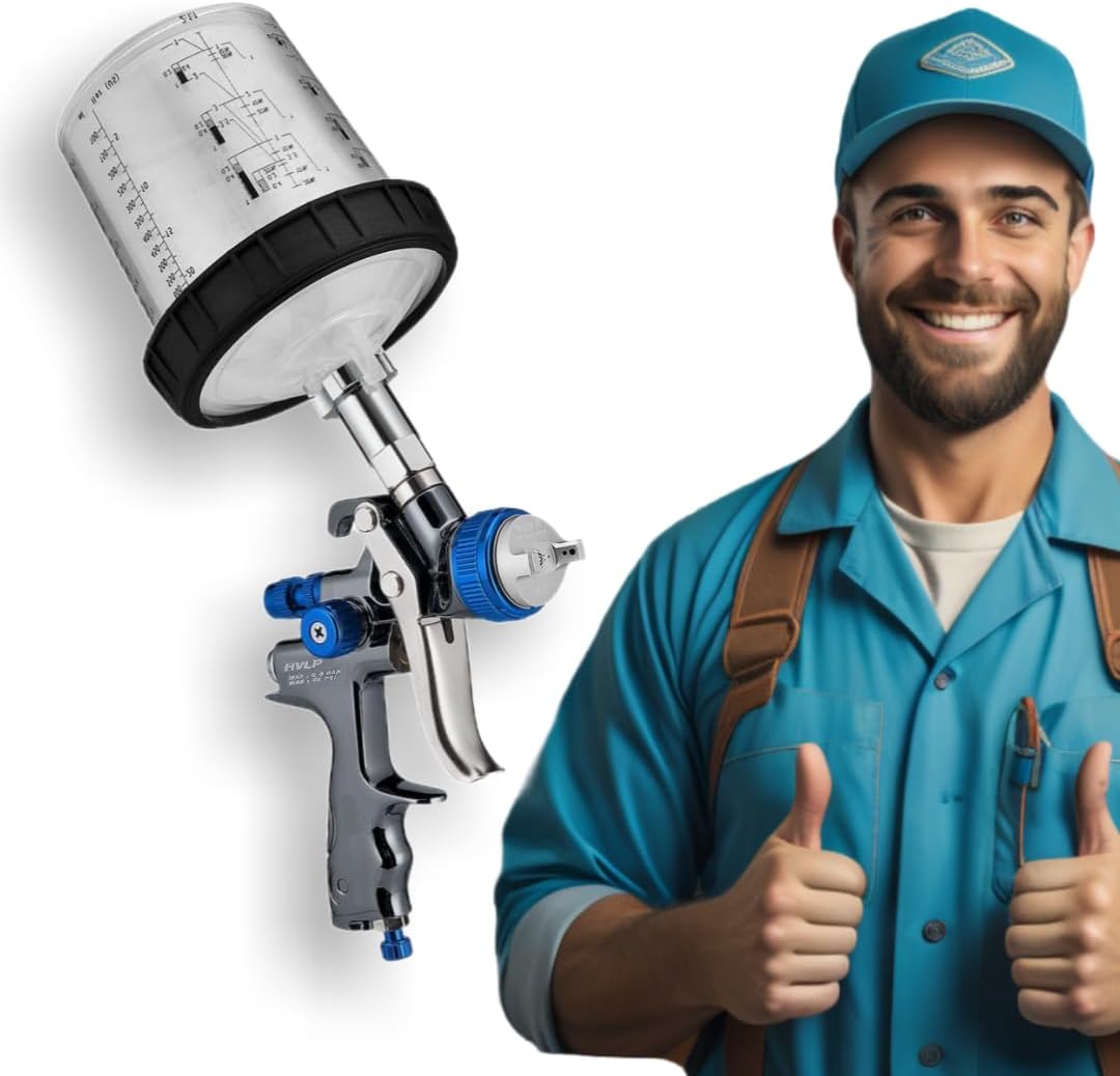 Amazon.com: Fits Spectrum Premium HVLP Gravity-Feed Air Spray Gun with ...
