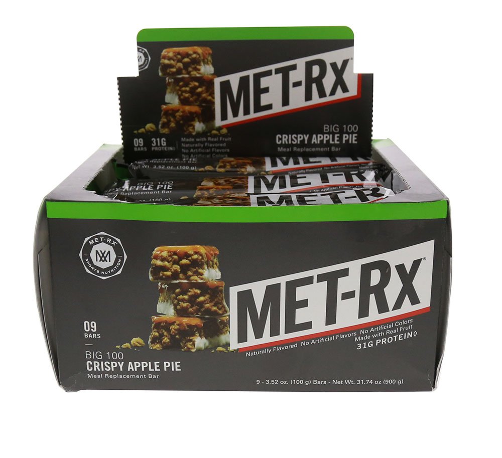 Amazon.com: MET-Rx Big 100 Colossal Protein Bars, Crispy Apple Pie Meal ...