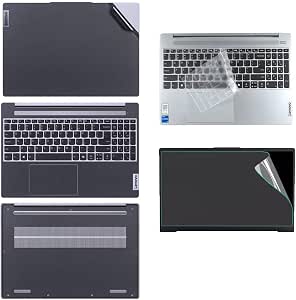 Amazon.com: Kasyic Protective Black Vinyl Laptop Skin Sticker for Dell ...