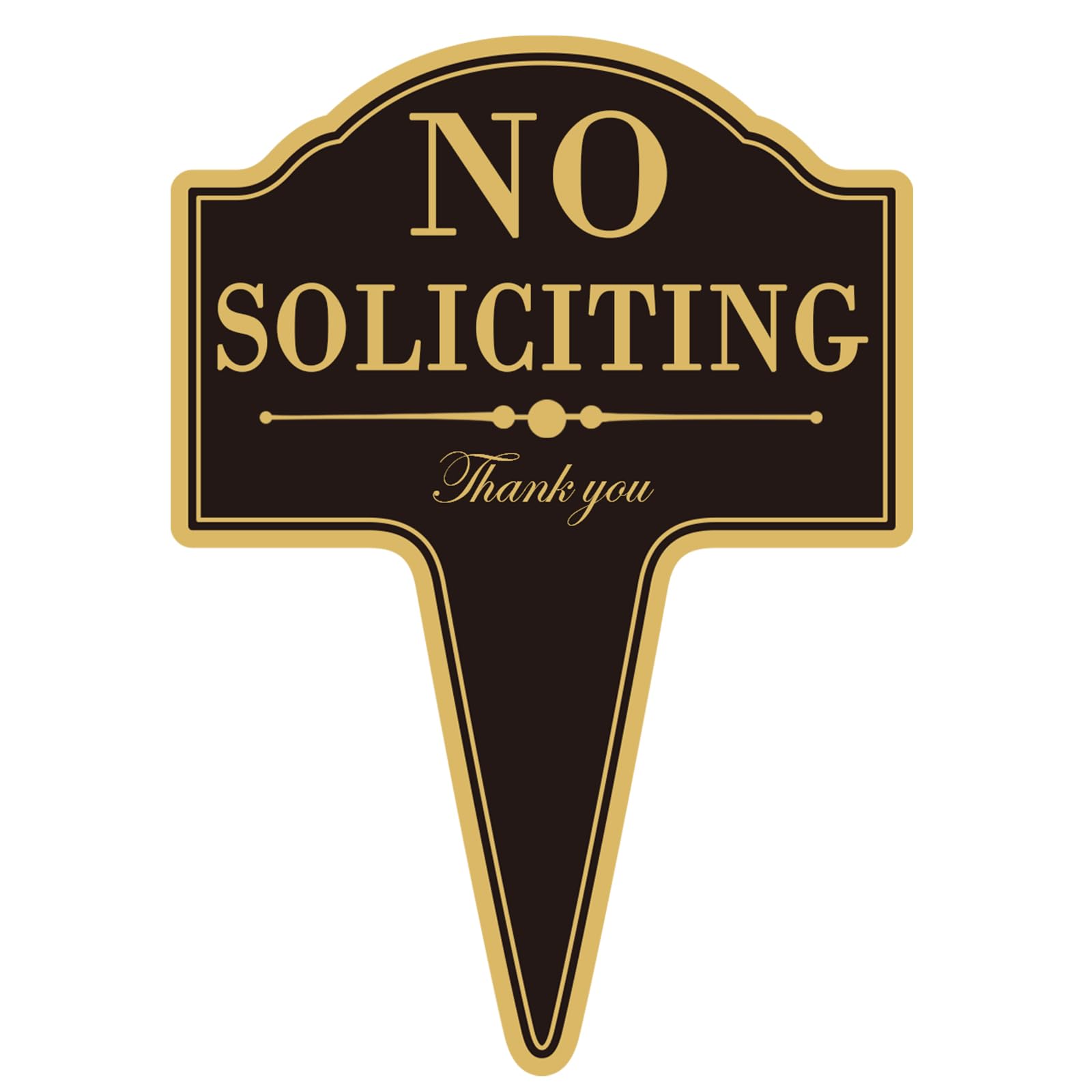 Amazon.com: XIAOKAIYAN No Soliciting Yard Sign for House with Stake ...