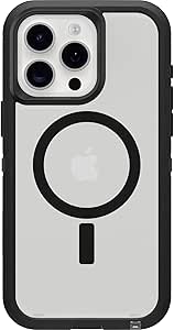 Amazon.com: OtterBox iPhone 15 Pro MAX (Only) Defender Series XT Clear Case - Dark Side (Black ...